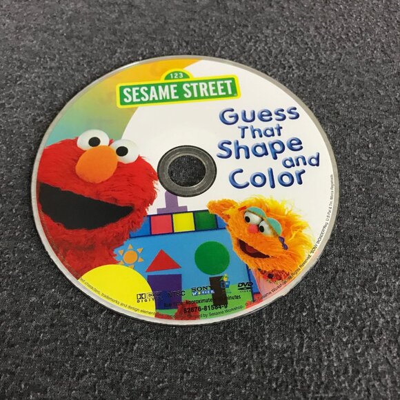 Media | Sesame Street Guess That Shape And Color Dvd 206 Disc Only No ...